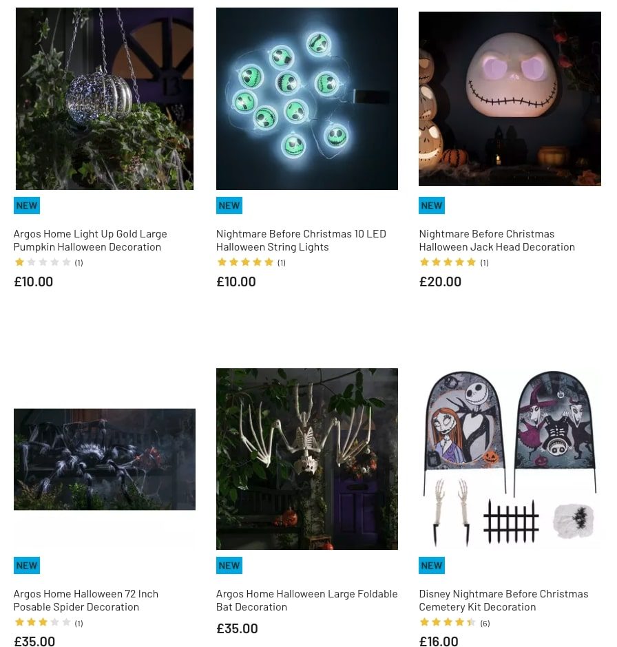 Argos Catalogue Halloween Decors Sale 2023 | Argos Catalog