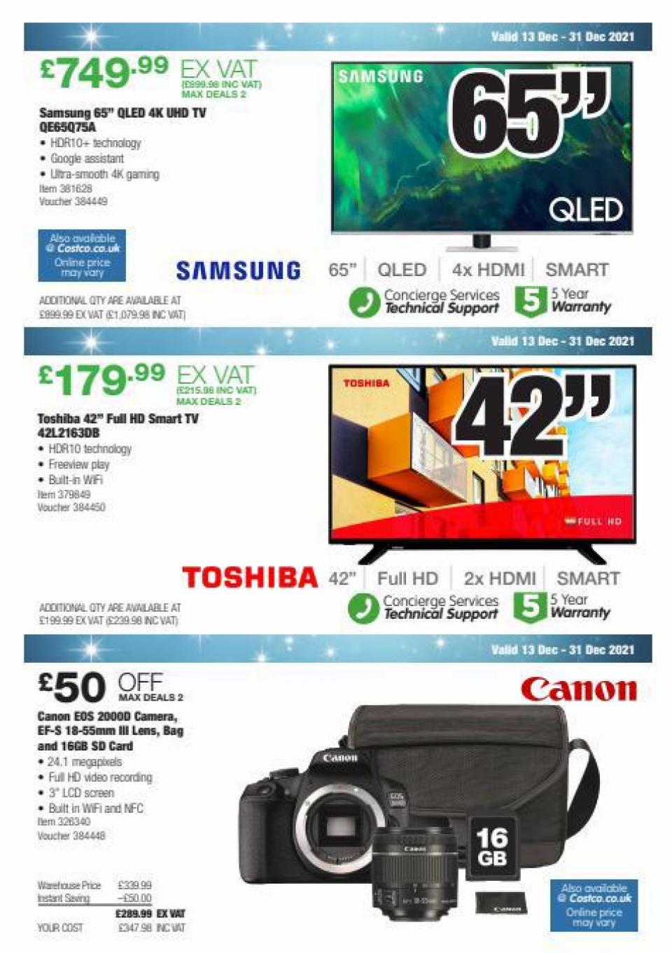 Costco Offers 13 December 2021 | Costco Catalogue | Member-Only Sale