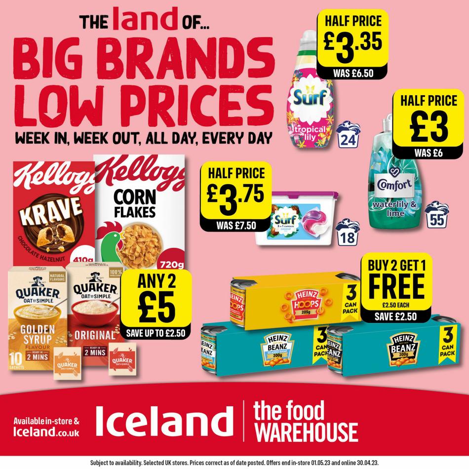 Iceland Offers 18 - 30 April 2023 | Iceland Leaflet | Iceland Sale