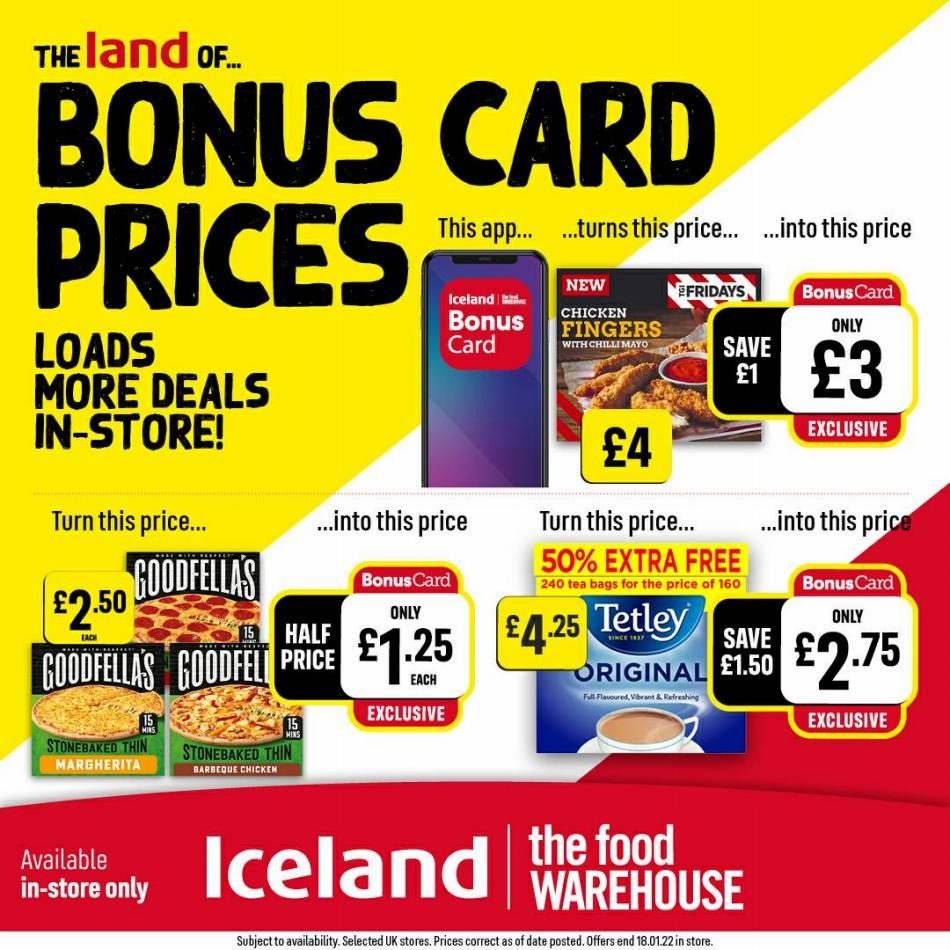 Iceland Offers 9 January 2022 | Iceland Catalogue | Iceland UK | 2022