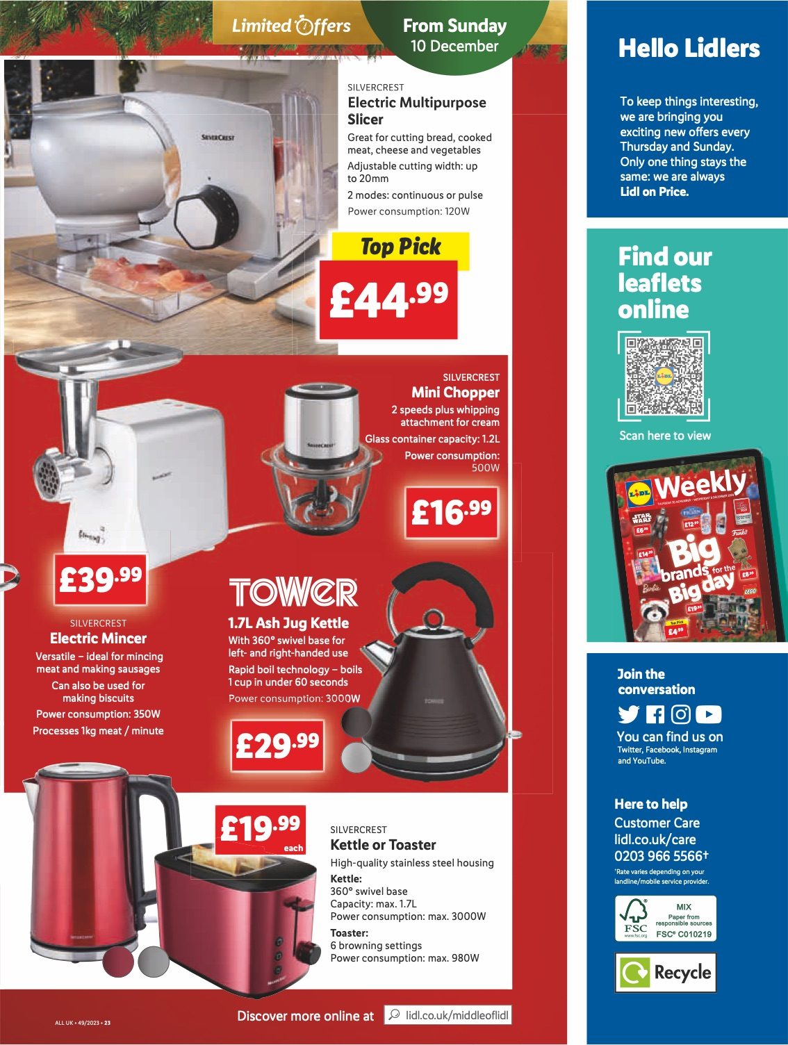Lidl Offers 7 - 13 December 2023 | Lidl Specials | Lidl Leaflet | UK