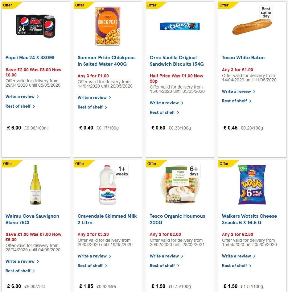 Tesco Offers | Tesco Online Groceries | Tesco Delivery | Tesco Groceries