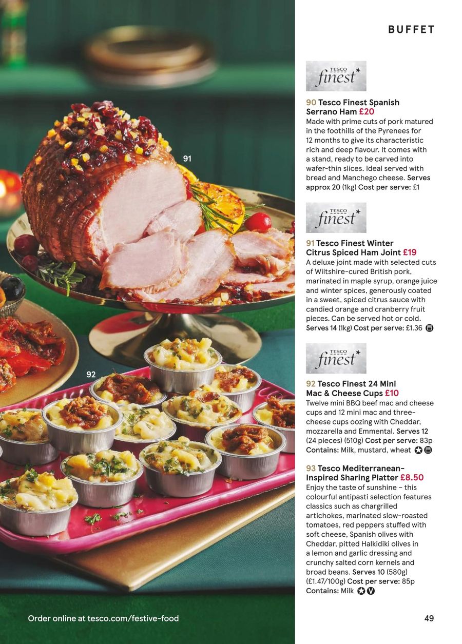 Tesco Offers Festive Food to Order 2023 | Tesco Catalogue | UK